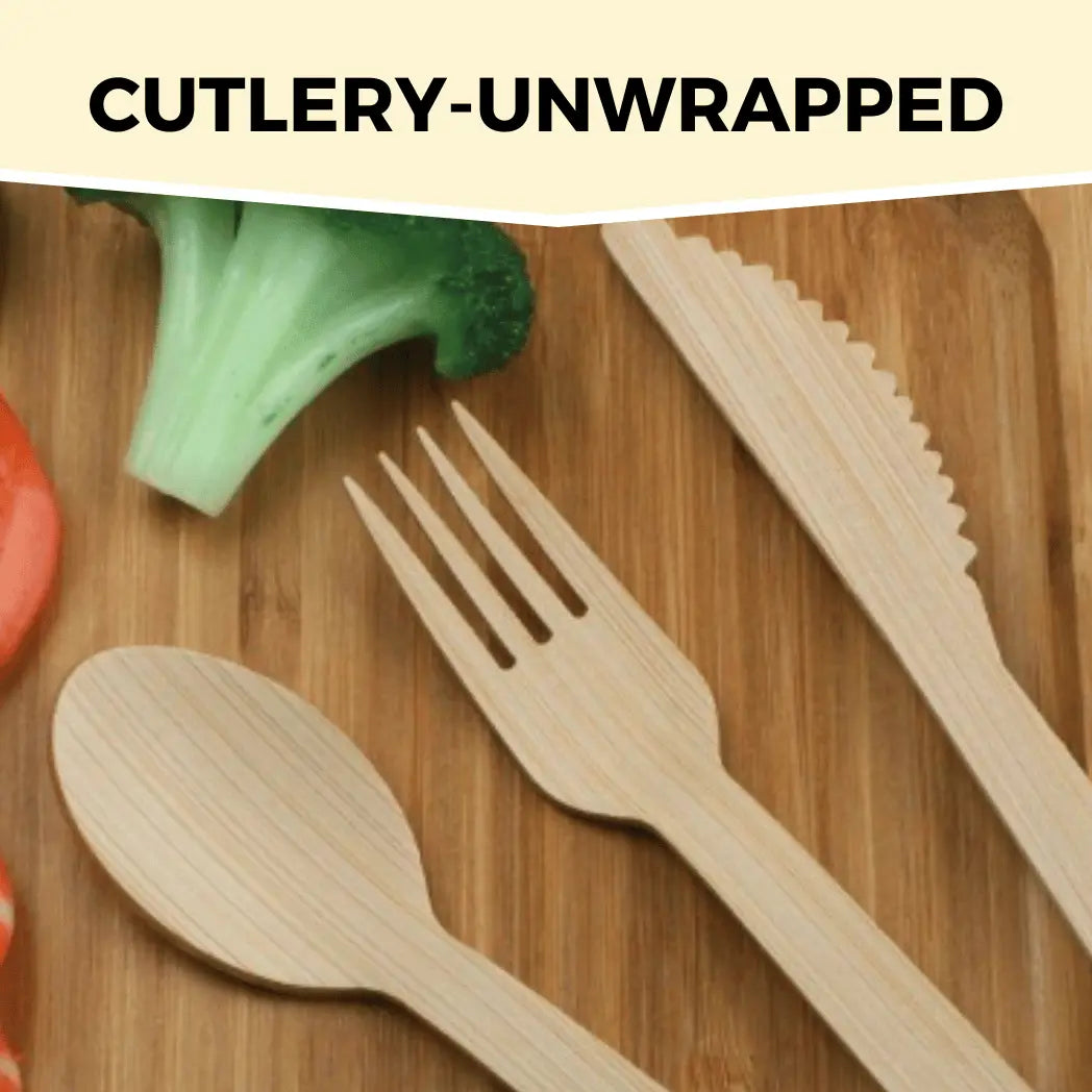 Shop Unwrapped Bamboo Cutlery – Holy City Straw Company